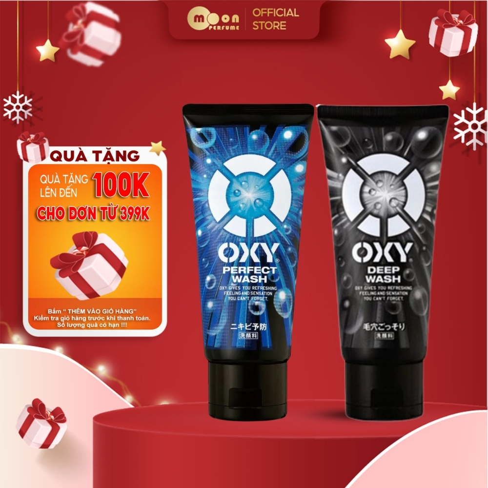 OXY Blue Japanese Domestic Oxygen Facial Cleanser for Men 130g | Shopee Malaysia