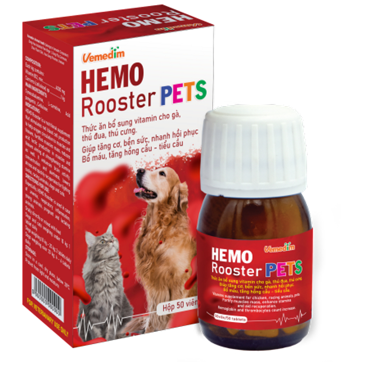 Vemedim Hemo Rooster Pets - Pills that provide multivitamins, nourish ...