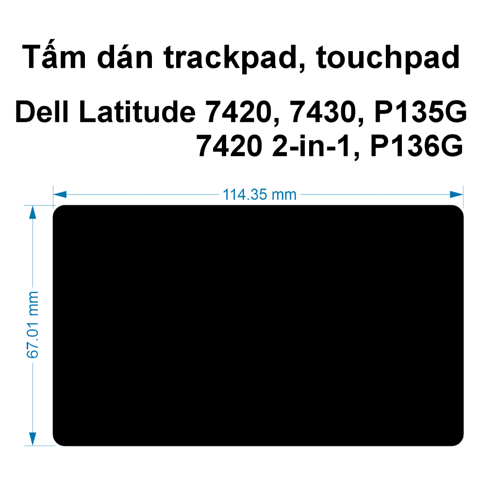 Dell Latitude 7420, 7430; 7420 2-in-1 Trackpad; P135G, P136G | Touchpad ...