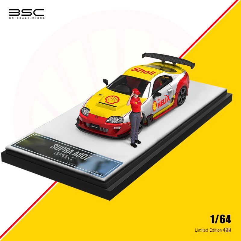 1:64 BRISCALE MICRO MODEL - Toyota Supra A80 / Mazda RX7 Veilside Shell ...