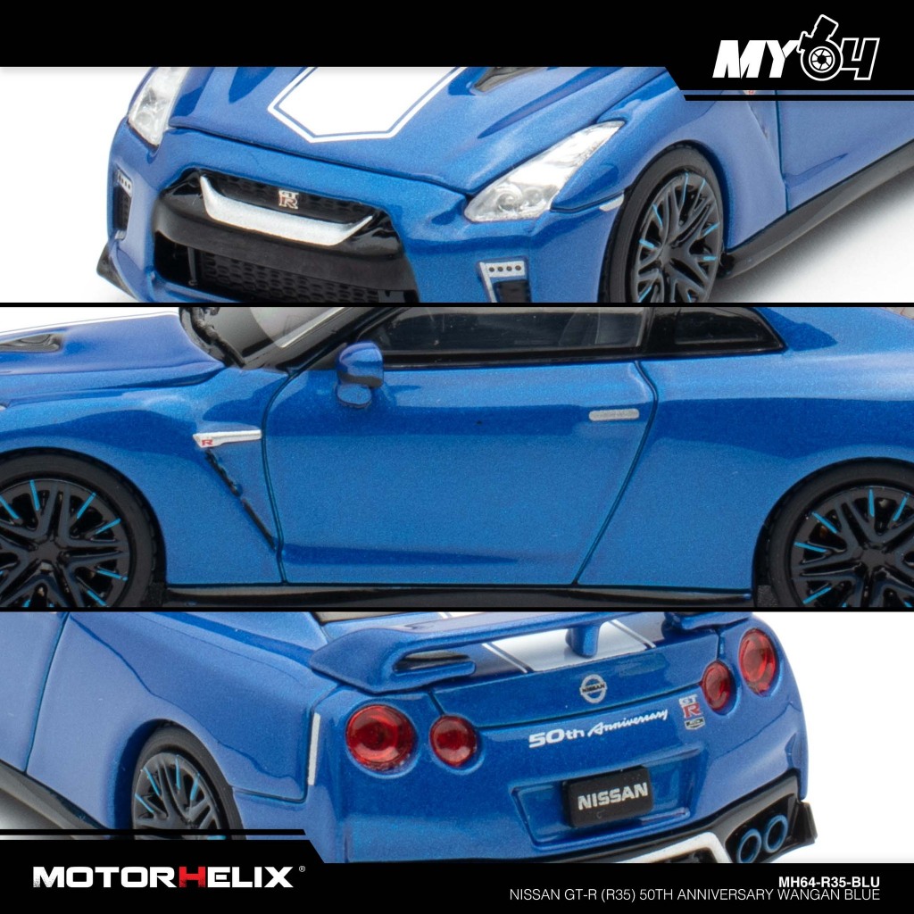Motorhelix 1:64 MODEL - Nissan GT-R R35, 50th Anniversary Version ...