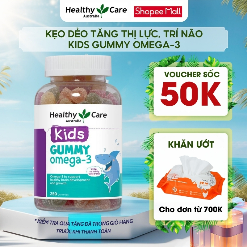 Healthy Care Kids Gummy Omega-3 250 tablets | Shopee Malaysia