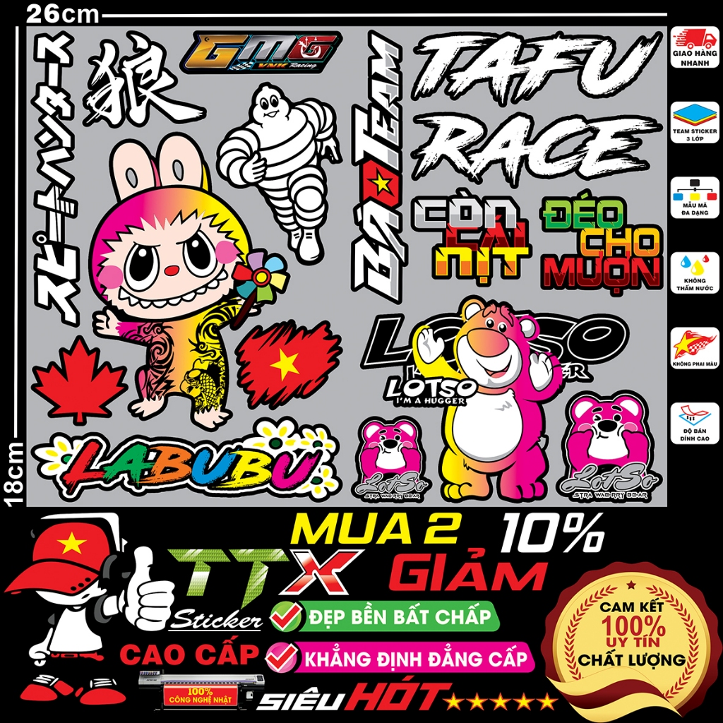Labubu electric car decal, strawberry bear, race tafu ship lettering ...
