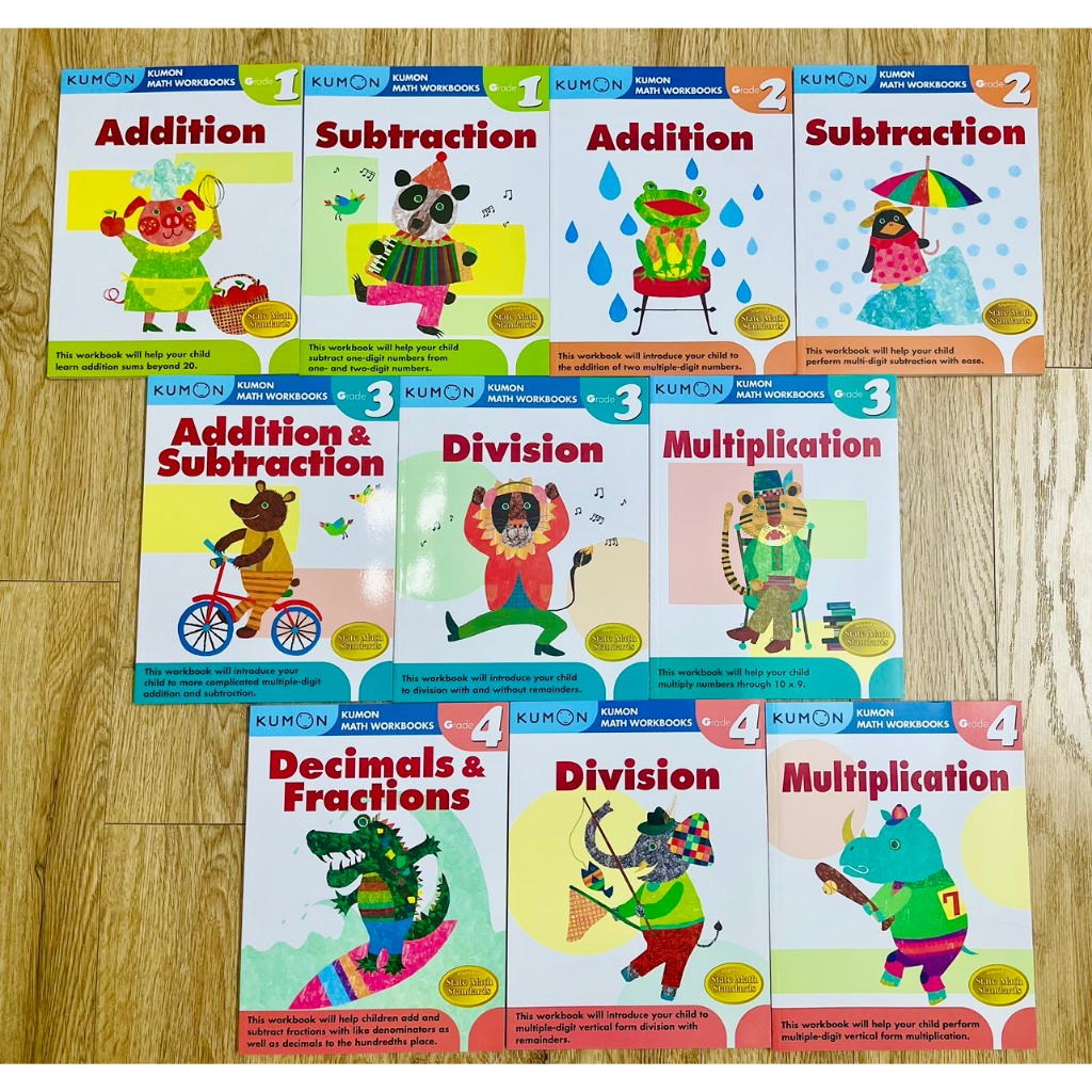 Book - Kumon math work book-grade 1-4 - With answers at the end of the ...