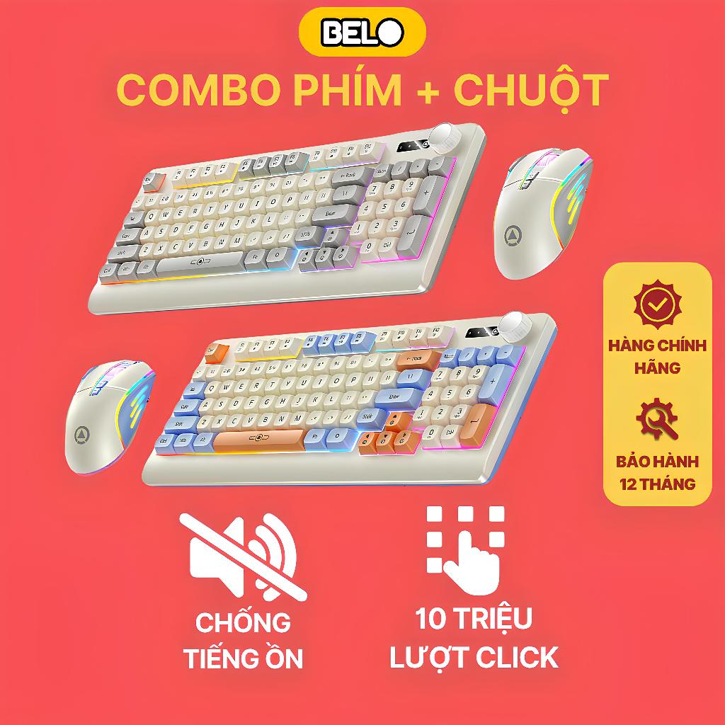 Super Quiet Mechanical Keyboard with LED KM900 Ergonomic Standard ...