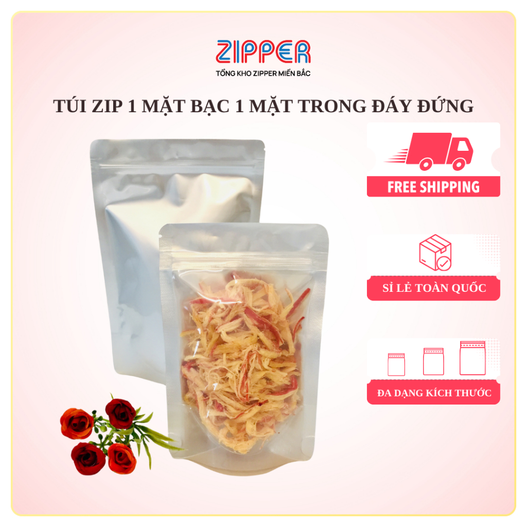 1kg zip bag with 1 silver side and 1 inside, thick standing bottom ...