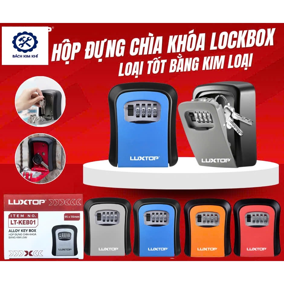 Safe 4-digit Password Key Box - Wall-Mounted LockBox Key Box | Shopee ...