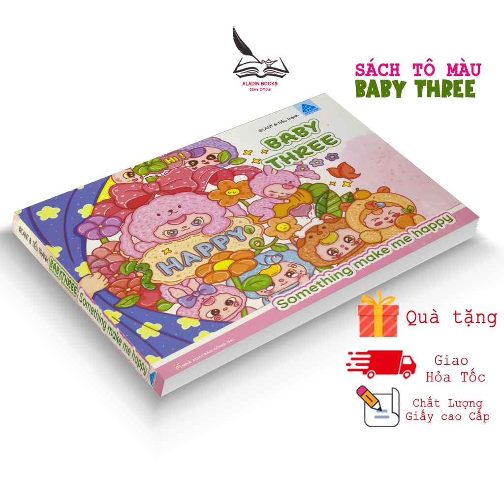 Book - Coloring Baby Three Something Make Me Happy - Gift - High ...