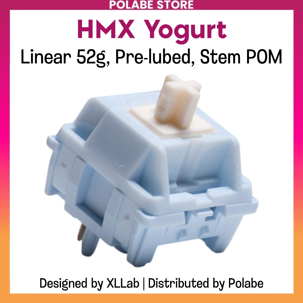 Hmx Yogurt Cheese Cloud linear switch mechanical keyboard Polabe Store | Shopee Malaysia