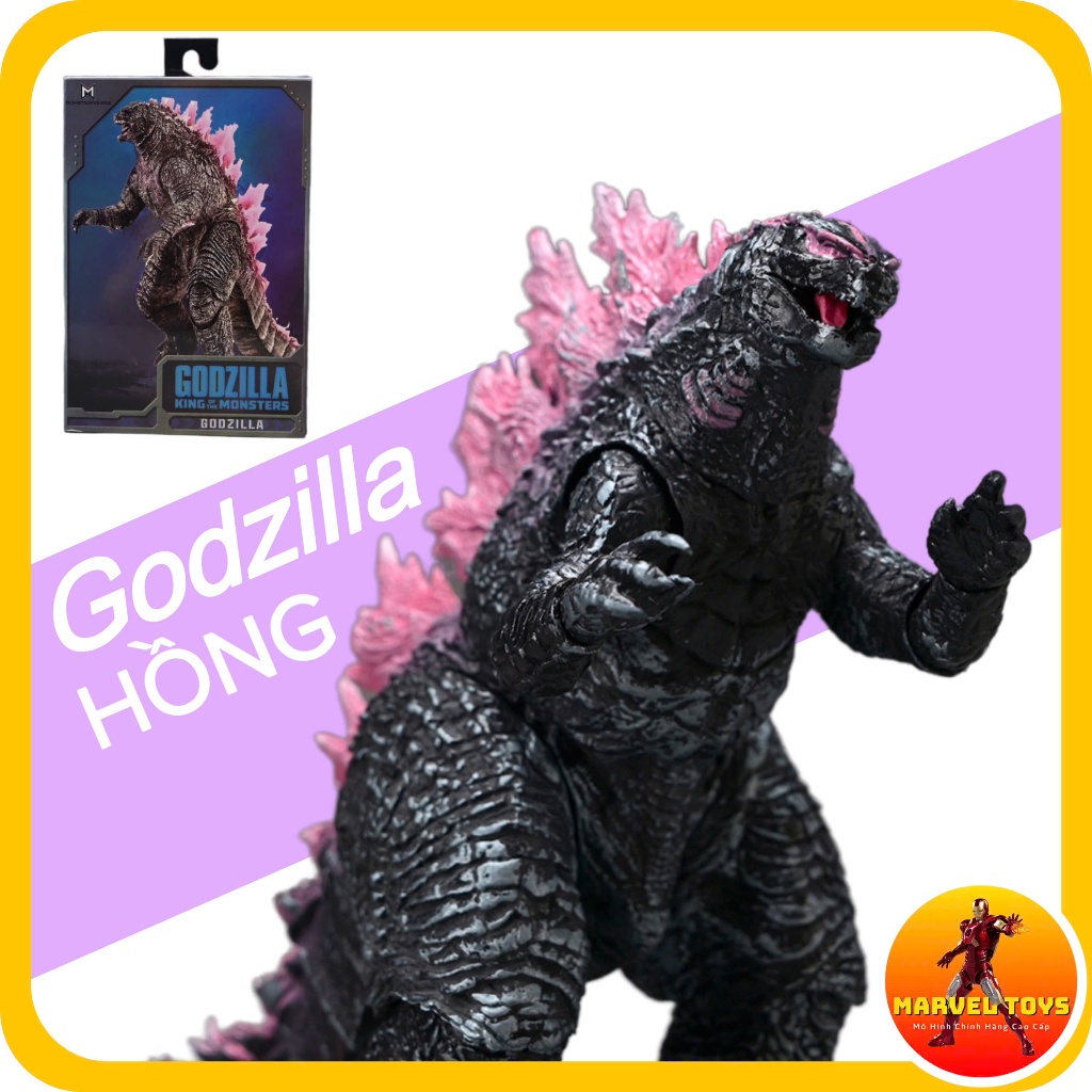 New NECA Godzilla Pink King Of The Monsters Model 16cm PVC With Movable ...