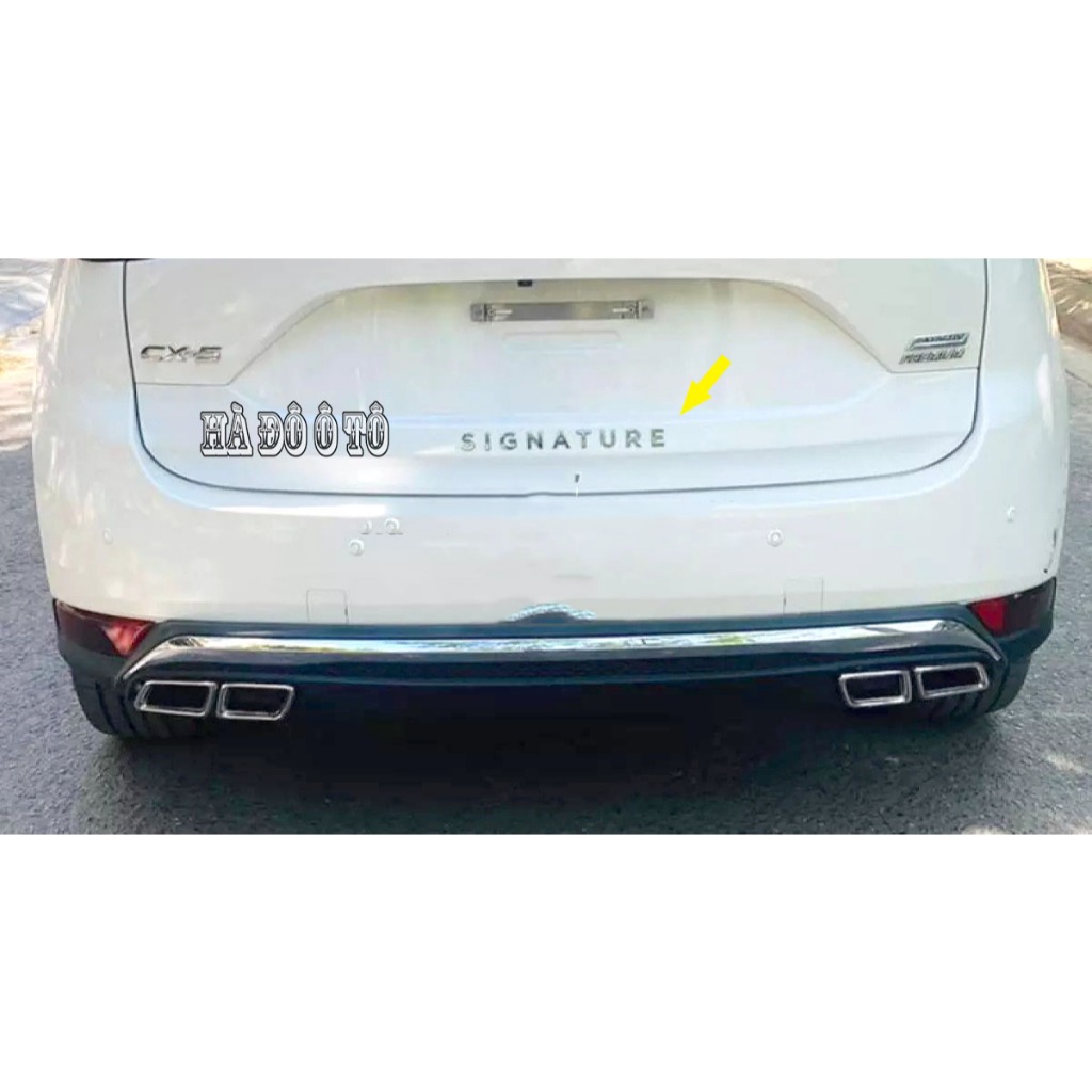 Signature Embossed Lettering Sticker on the Back of Mazda CX5 ...