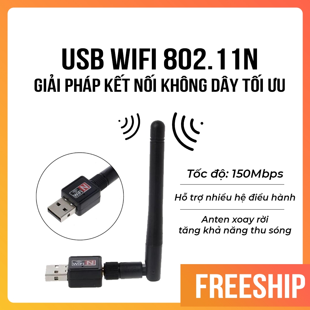 Usb Wifi - 802.11n USB Wifi Receiver for Desktop with Antenna | Shopee ...