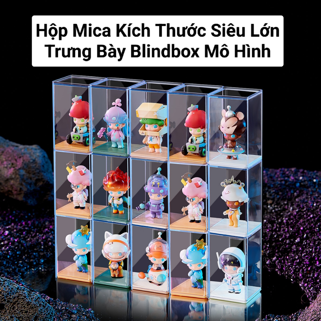 Super Large Size Premium Mica Box for Blindbox Display Stackable Model ...