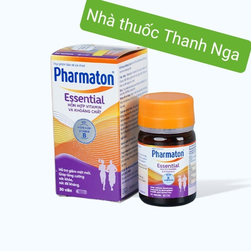 Pharmaton Essential multivitamin and mineral supplement pills (30 pills ...