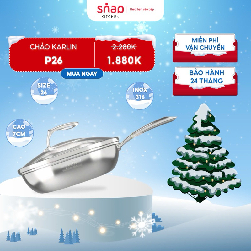 Karlin p26 deep pan 5 layers 316 stainless steel (GENUINE) | Shopee ...