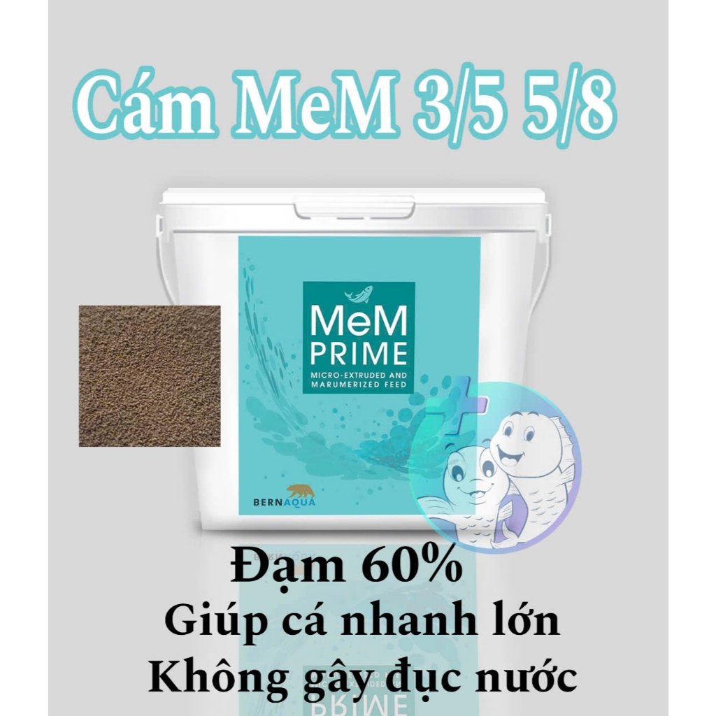 Mem super protein bran 3/5 5/8, premium aquarium fish food from Belgium ...