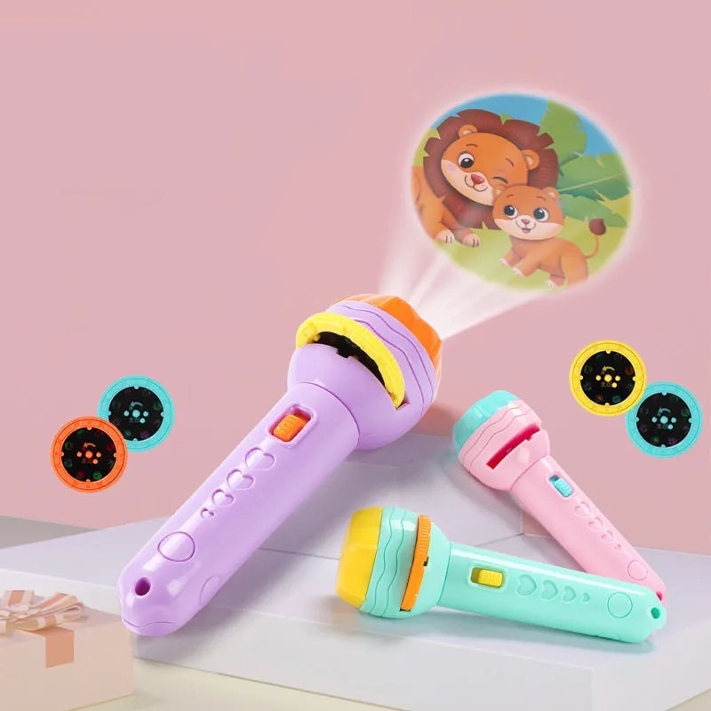 Flashlight projector for children, animal projector lamp with 80 images ...