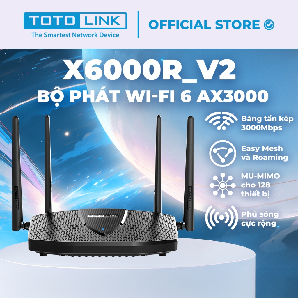 Totolink X6000R V2 Wi-Fi 6 Router - Gigabit AX3000 Dual Band Wi-Fi 6 Router | Shopee Malaysia