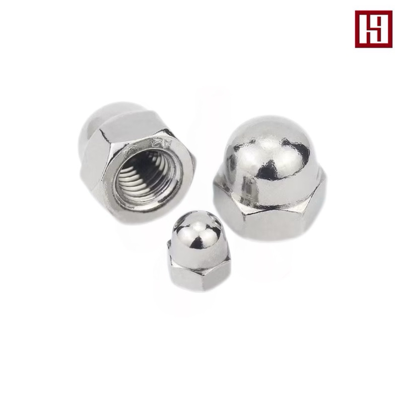 (5 Pieces) 304 Stainless Steel Ball Nut, Cap Nut, Spherical Nut size M4 ...