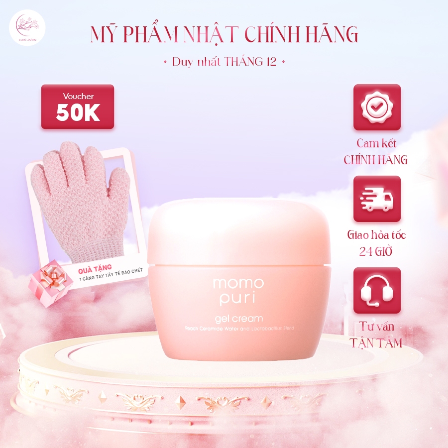 Bcl Momopuri Intensive Moisturizing Cream to Protect Skin with Japanese ...