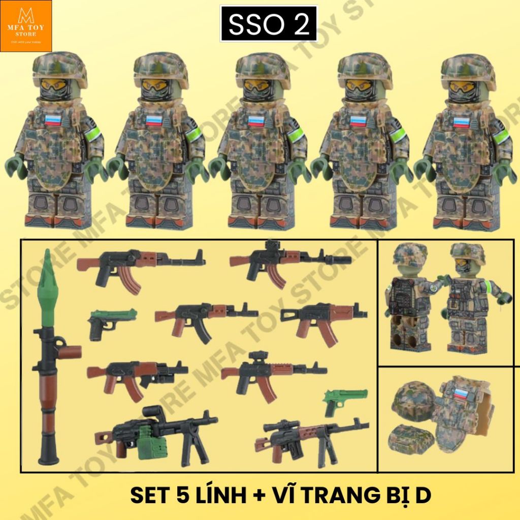 Swat army assembly toy, military assembly model - Set of 5 SSO2 ...