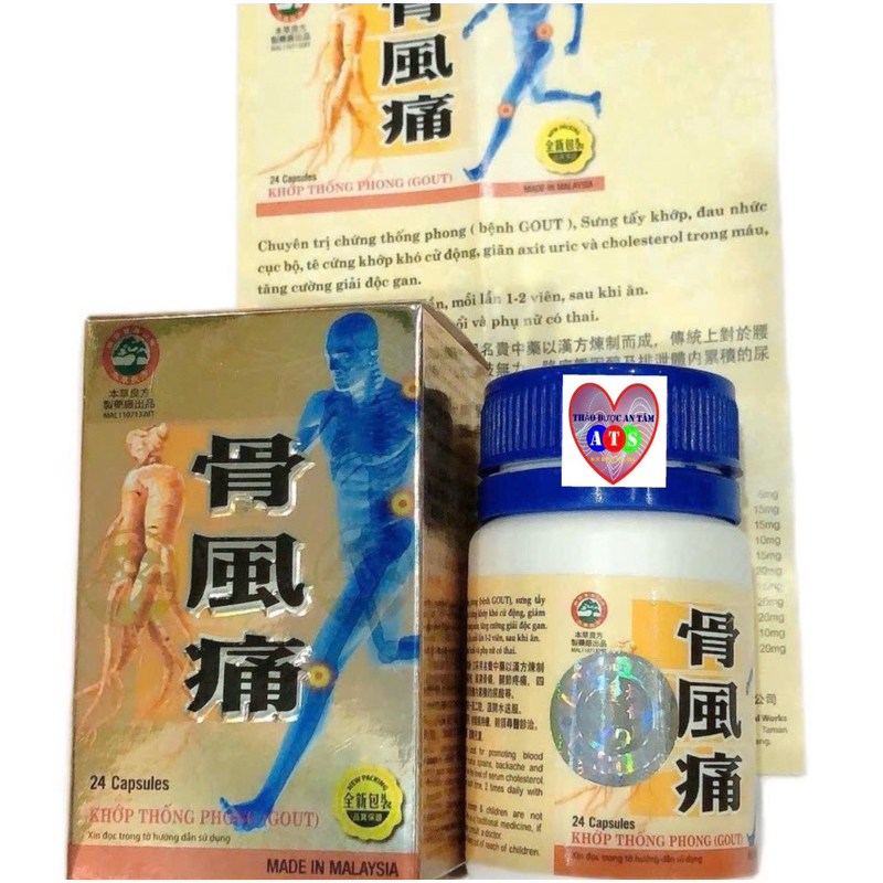 Thong Phong Gout Joint Pills to Support Improved Bone and Joint Health ...