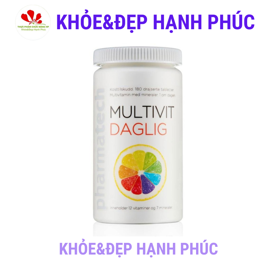 Health supplement MULTIVIT DAGLIG – 180 tablets/bottle | Shopee Malaysia