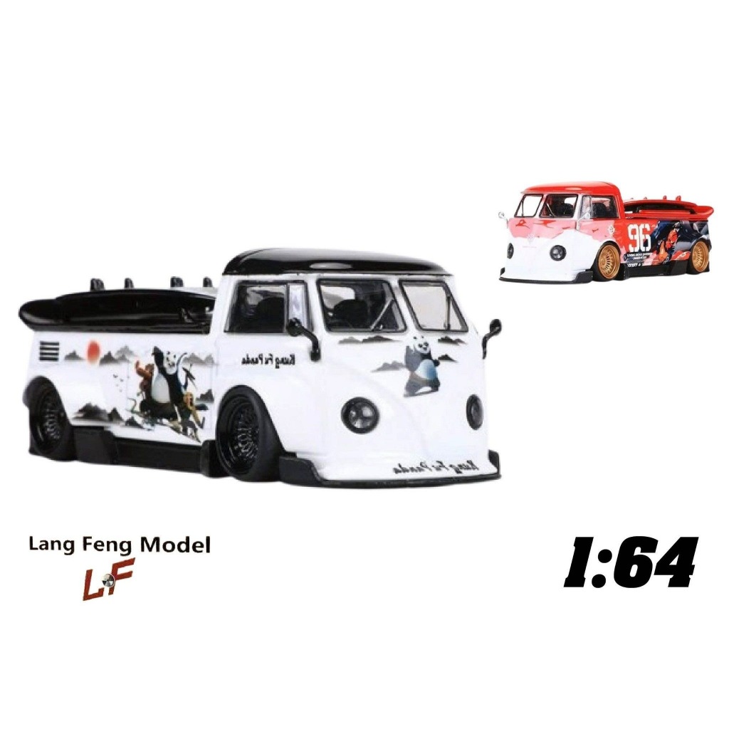 Volkswagen Bus T1 RWB Wide Body Modified Pickup Cartoon Painted model ...