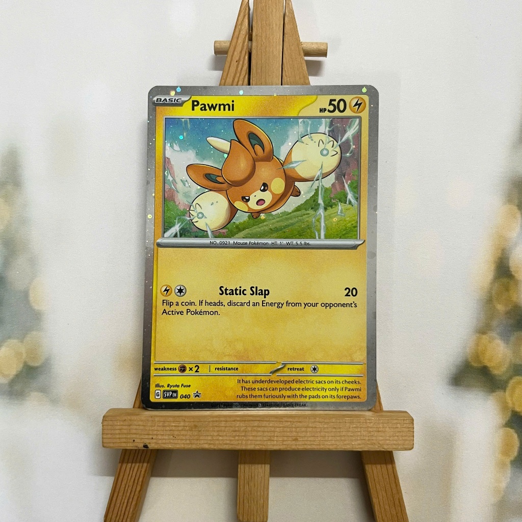Pokemon Pawmi SVP040 Picture Card - Genuine English Scarlet & Violet ...