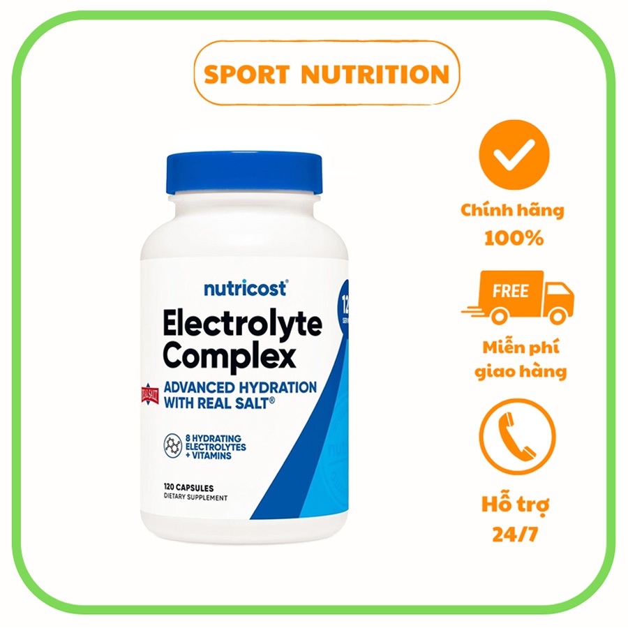 Nutricost Electrolyte Complex with Real Salt, 120 tablets | Shopee Malaysia