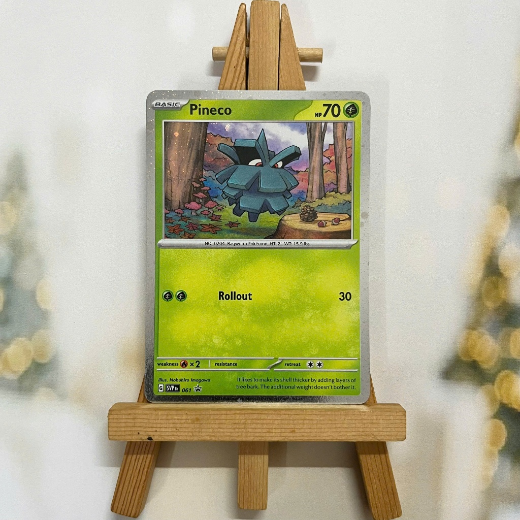 Pokemon Pineco SVP061 Picture Card - Genuine English Scarlet & Violet ...