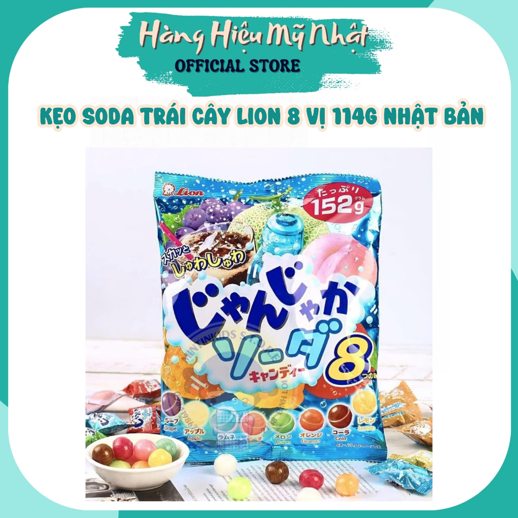 Lion fruit soda candy 8 flavors 114g Japan | Shopee Malaysia