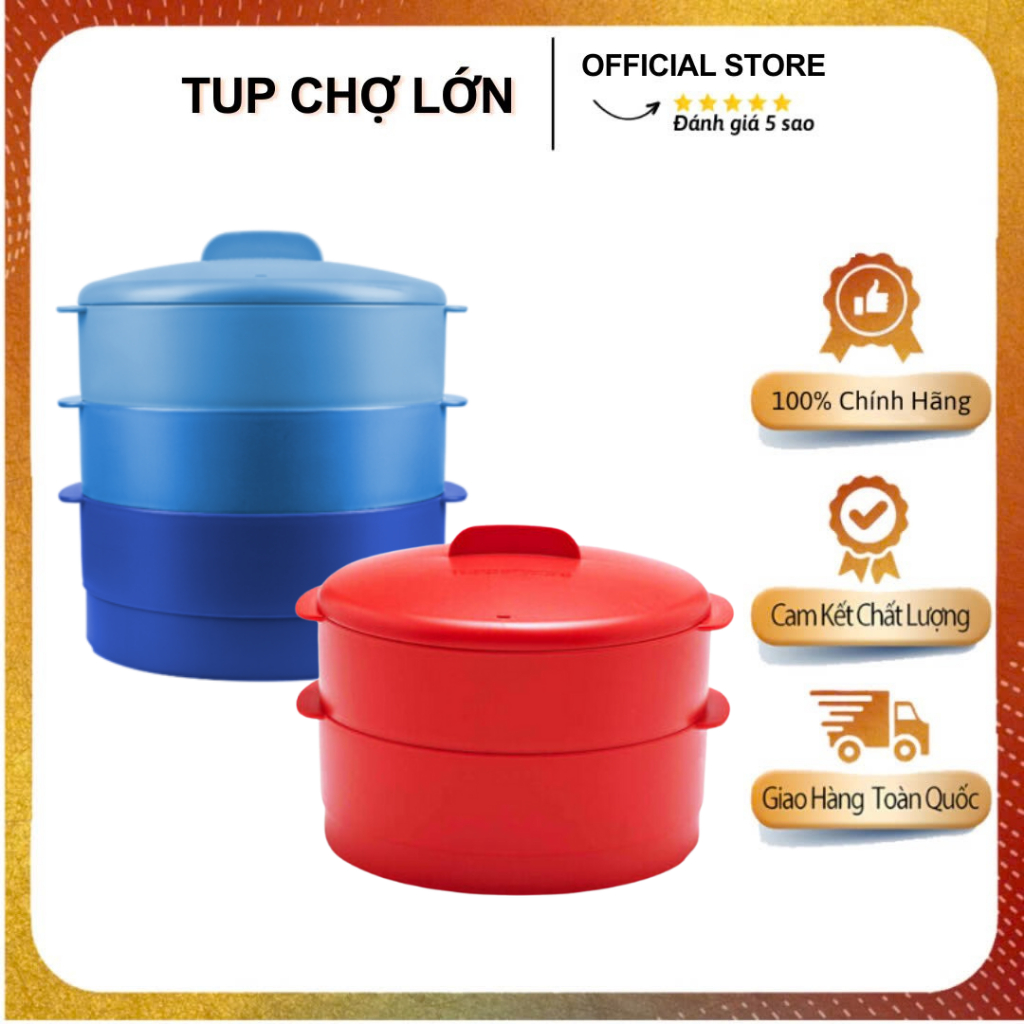 Tupperware 2-Tier/3-Tier Steam It Virgin Plastic Steamer - Genuine Cho ...