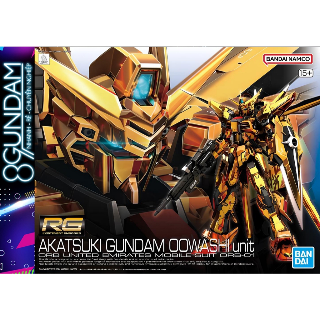 Gundam RG Akatsuki Oowashi Unit Assembly Model (with base) | Shopee ...