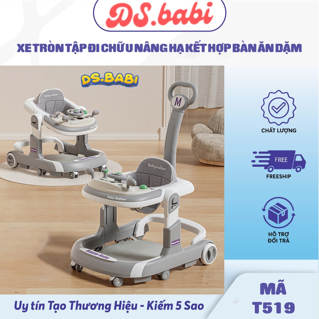 U-shaped round walker lifts and lowers combined with a weaning table ...