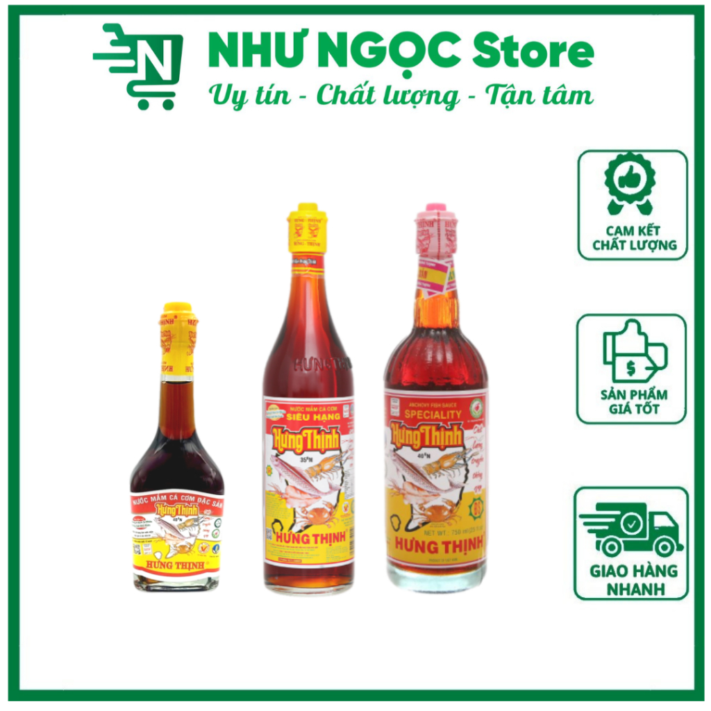 Hung Thinh Anchovy Fish Sauce Ceramic Bottle 35 - 40 Degrees - Nhu Ngoc ...