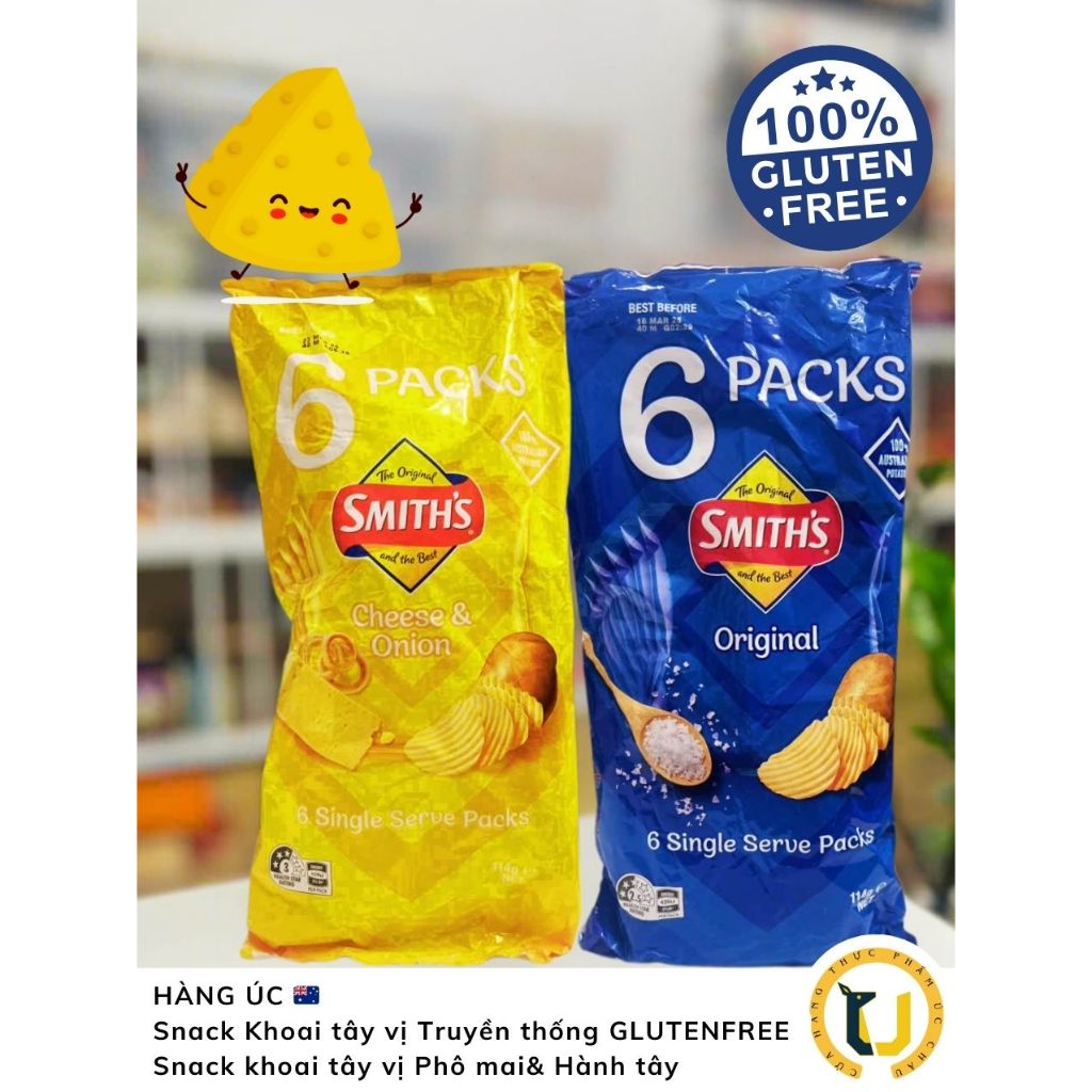 (AUSTRALIAN Products) GLUTENFREE Traditional Potato Snack & SMITH'S ...