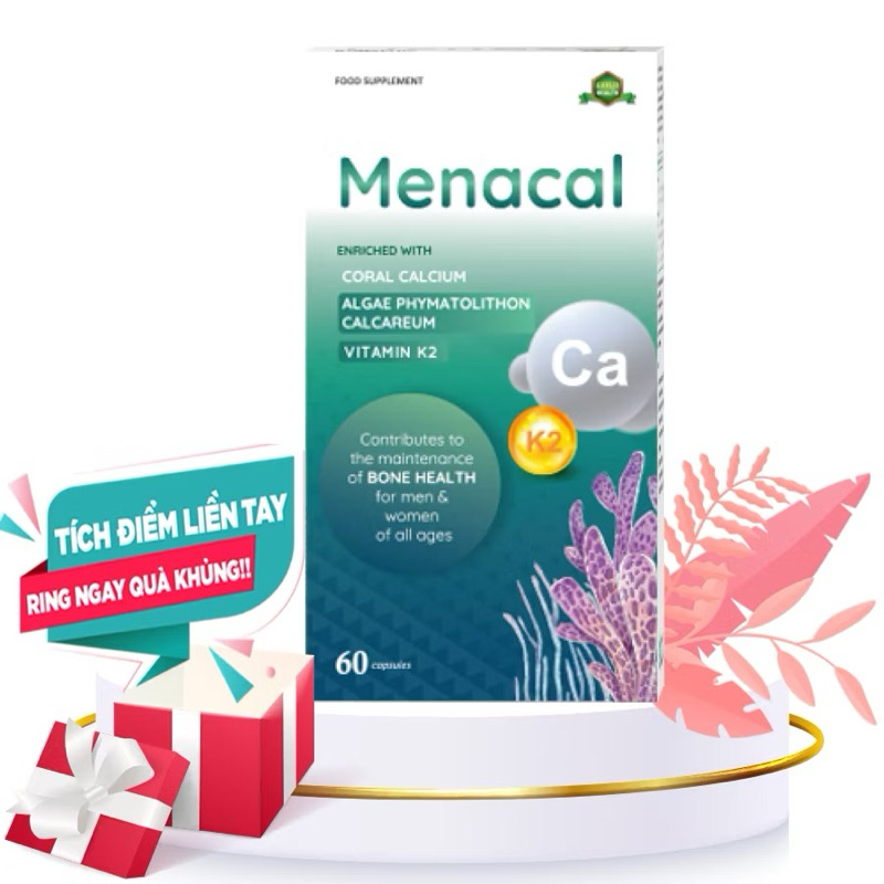 Menacal calcium box of 60 tablets - Earn points 4 boxes get 1 box free ...