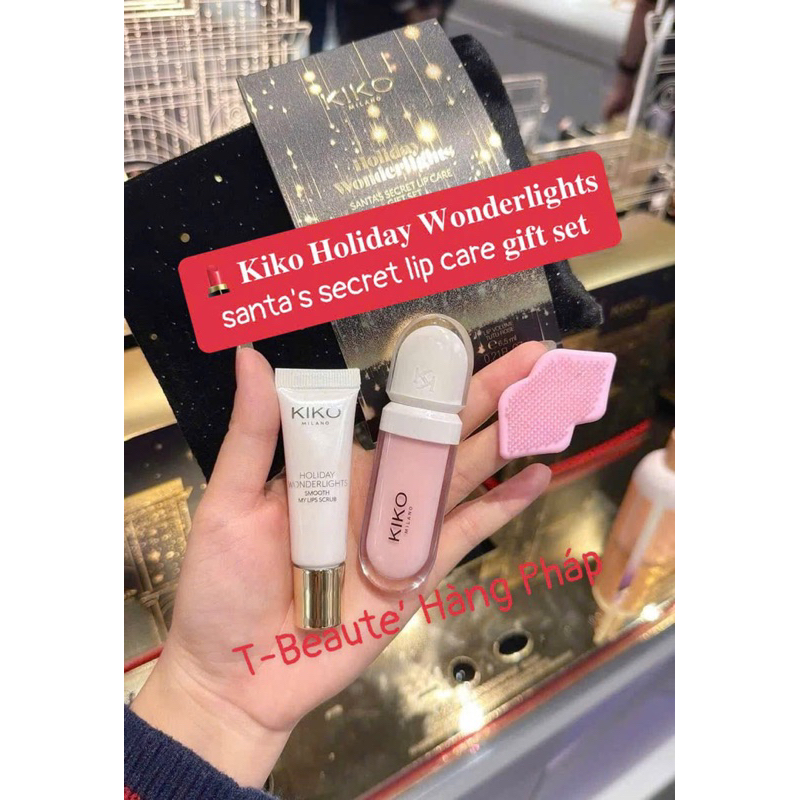 Kiko Holiday Wonderlights santa's secret lip care gift set | Shopee ...