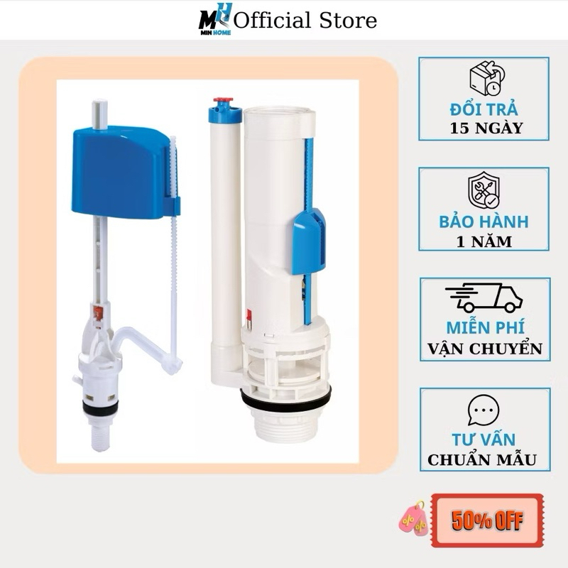 2-push Removable Toilet Flush Set Viglacera, Dolacera, Dococera, Thien ...