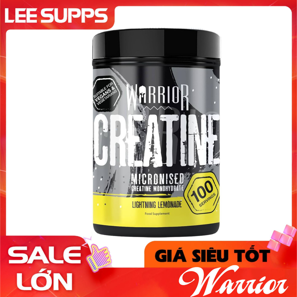 Creatine WARRIOR 500g 100 Servings Tropical Sunrise FLAVOR - Increase ...