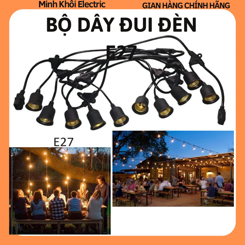 E27 waterproof outdoor decorative string lights, watertight hanging ...