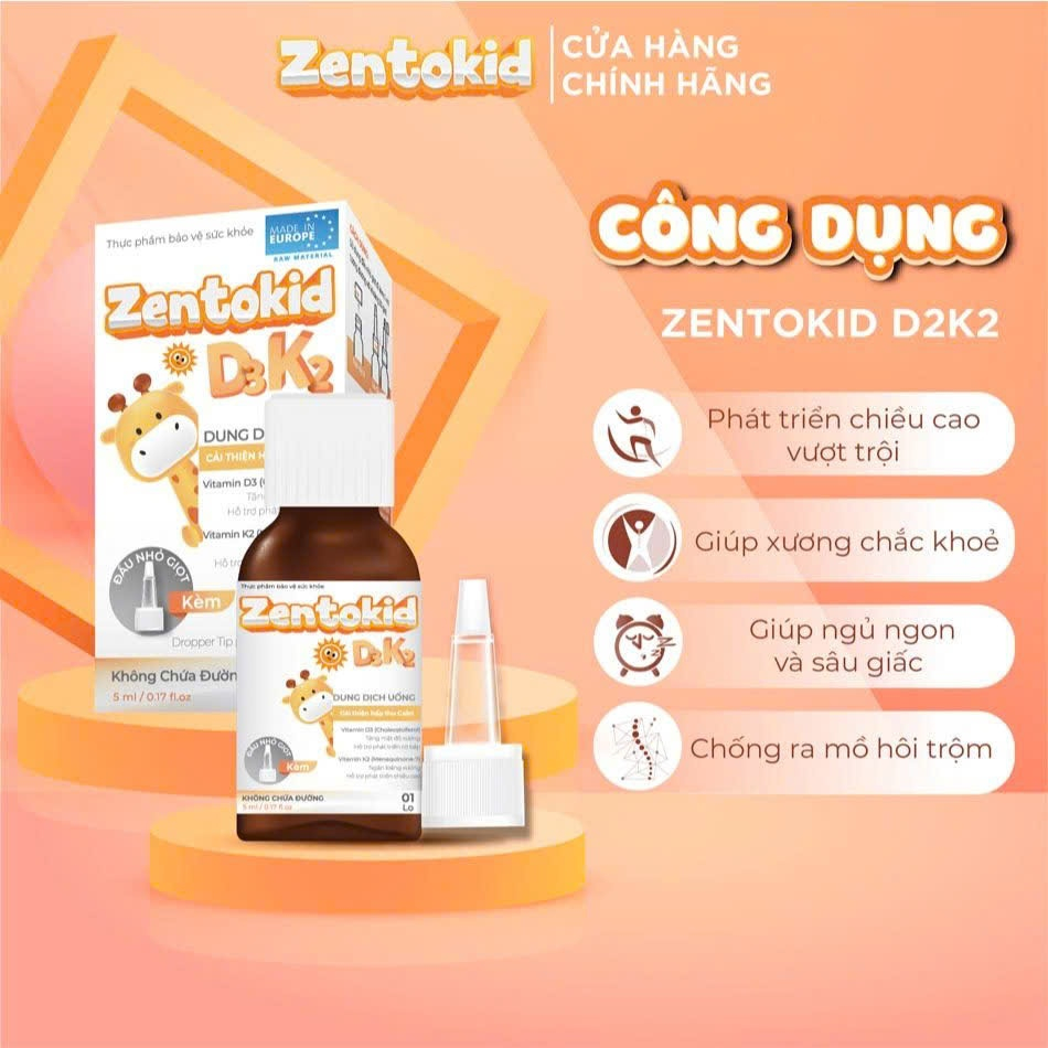 Zentokid D3K2 Drop Syrup Supports Enhance Calcium Absorption, Helps ...