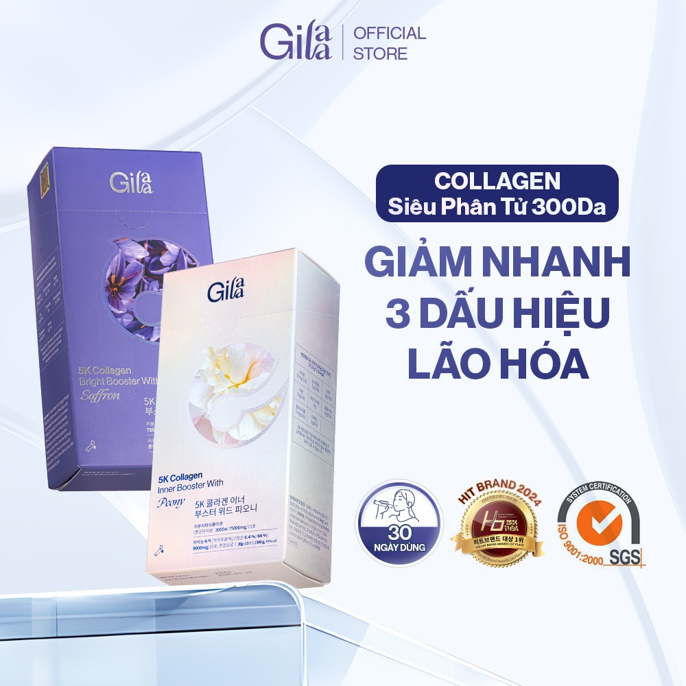 2 Gilaa Super Molecular Collagen Drink 300da Rejuvenation (20g x 30 ...