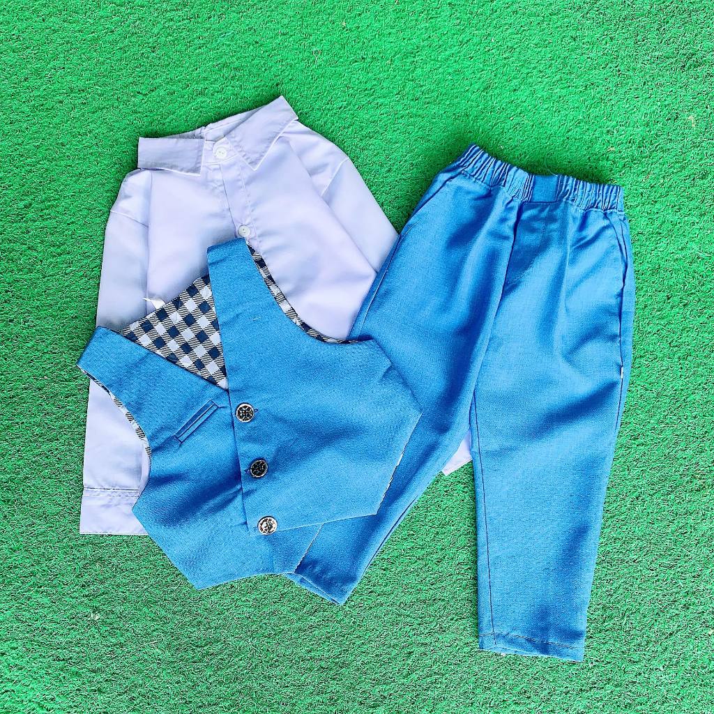 Genuine 3-piece Ghile Vest set for boys from 8kg to 18kg | Shopee Malaysia
