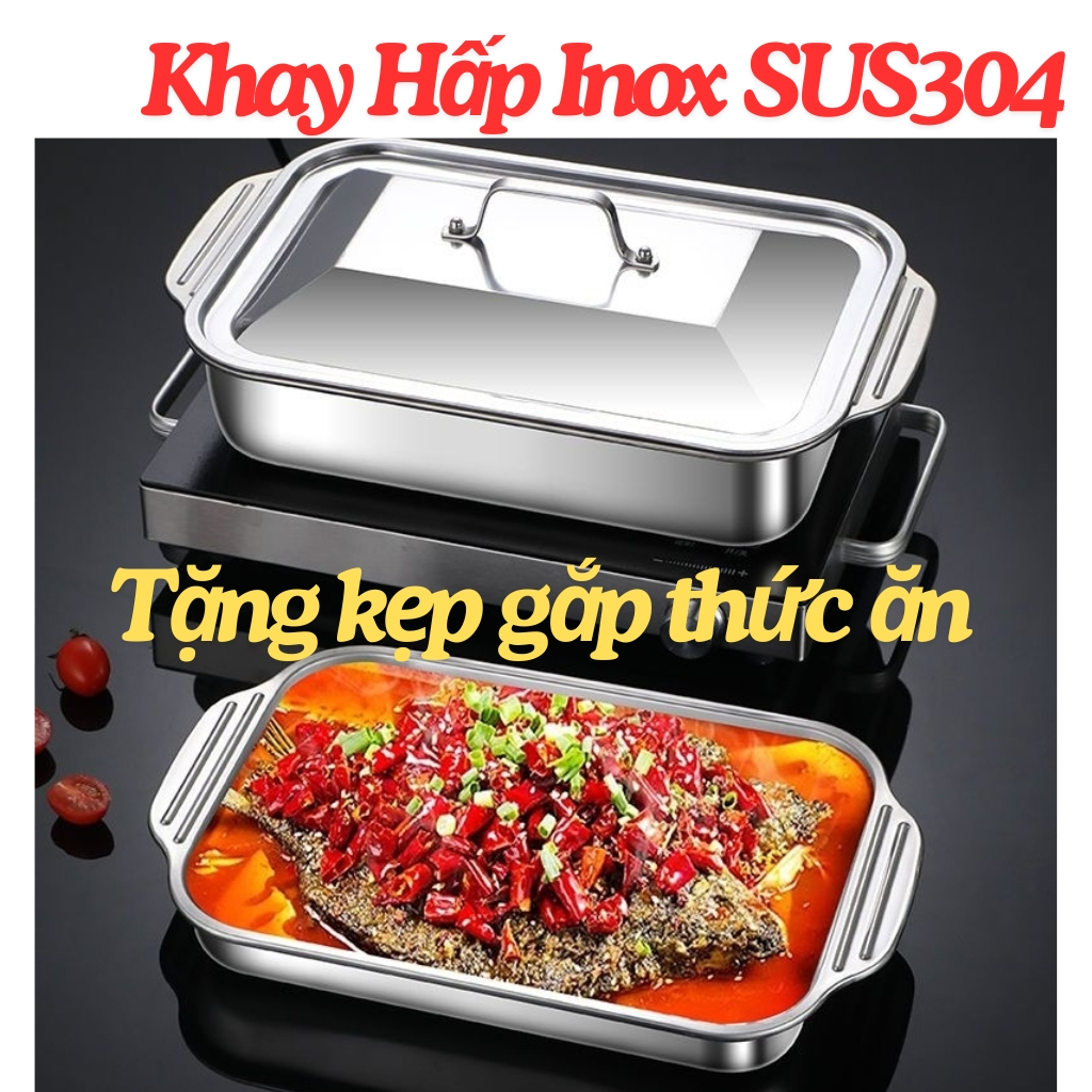 [Free Food tongs] SUS304 Stainless Steel Steaming Tray SUS304 Stainless ...