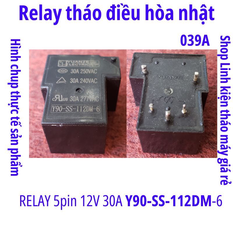 039 - Relay NF4EB-12V JQX-15F DI1U JQC-25F-018-H 841-P-2A-C-H ...