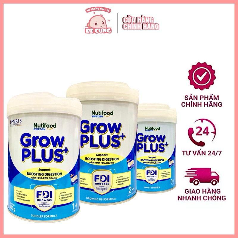 New model green Nutifood Sweden GrowPLUS+ powdered milk [0+/1+/2 ...