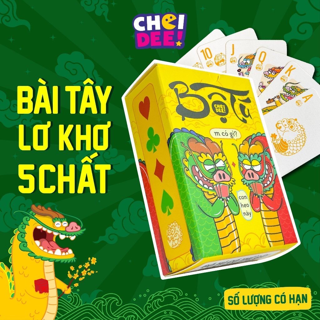 5-quality deck of cards, Tu Lo Kho 2024 Thank Long to play CNY | Shopee ...