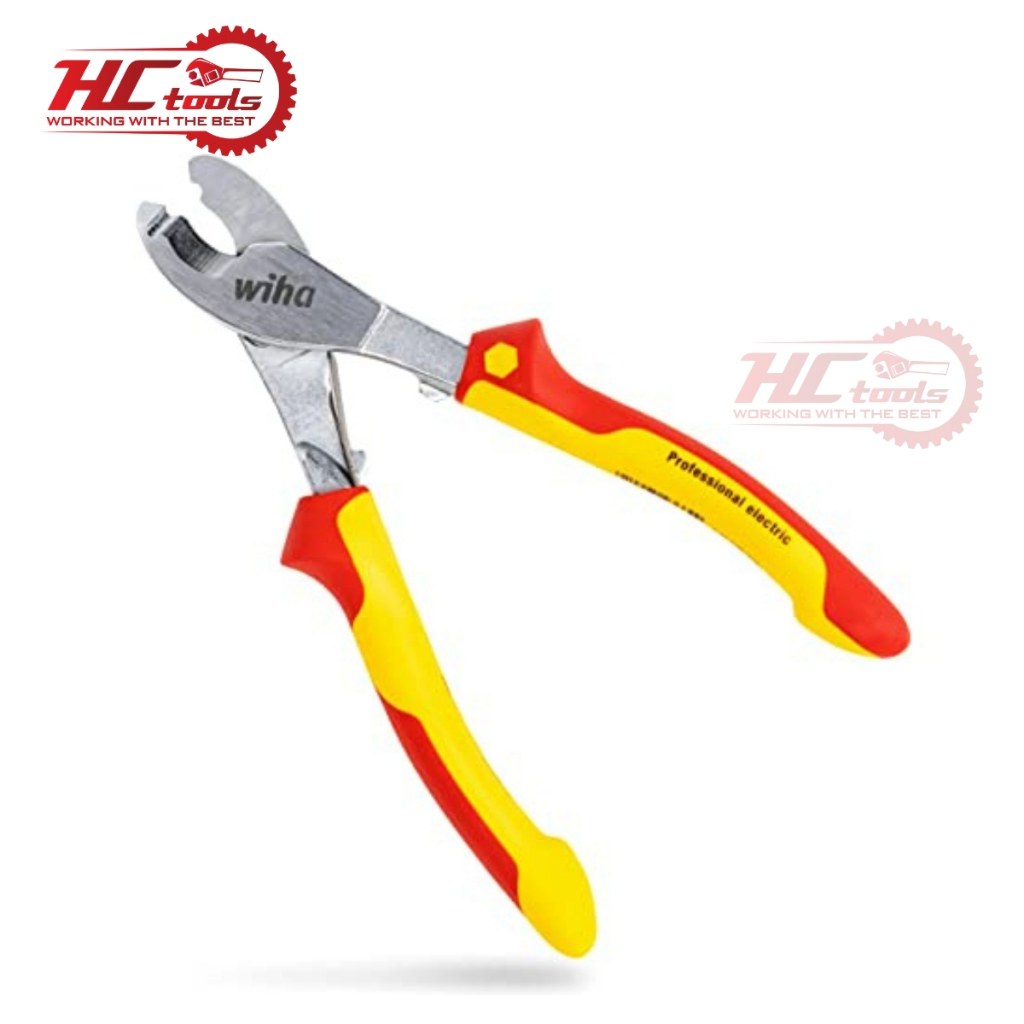 Genuine Wiha 43662 cable cutting pliers, 1000v insulated, 210mm long ...